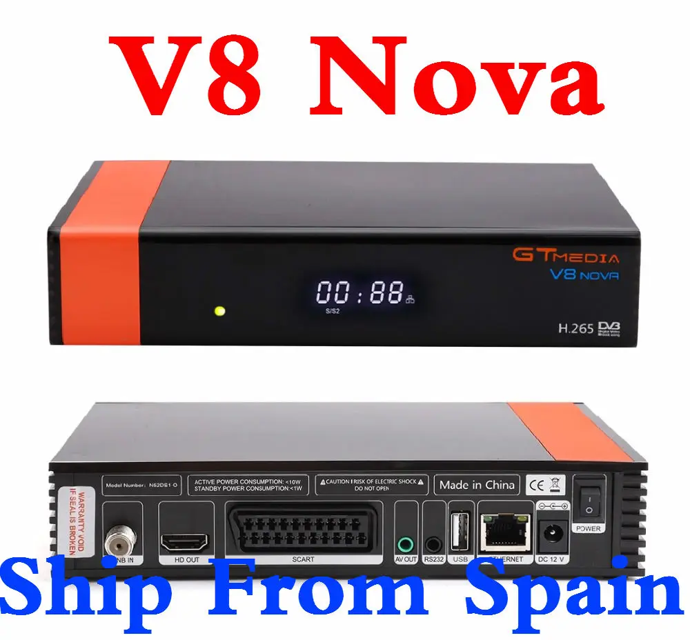 GT MEDIA V8 NOVA H.265 DVB S2 HD Satellite Receiver GTMEDIA V8 USB Wifi ...