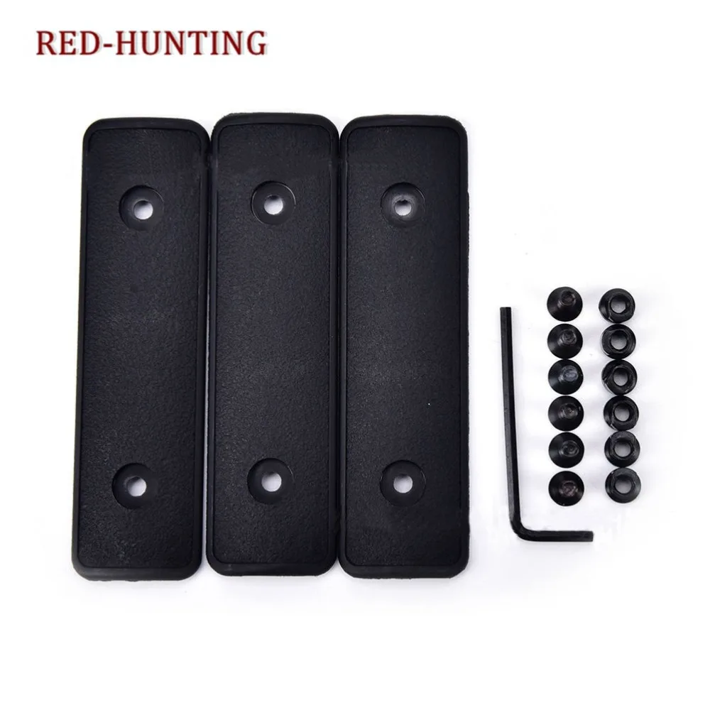 New 3pcs/pack Black Sand Green 4" High Impact Polymer Keymod Rail Panel ...