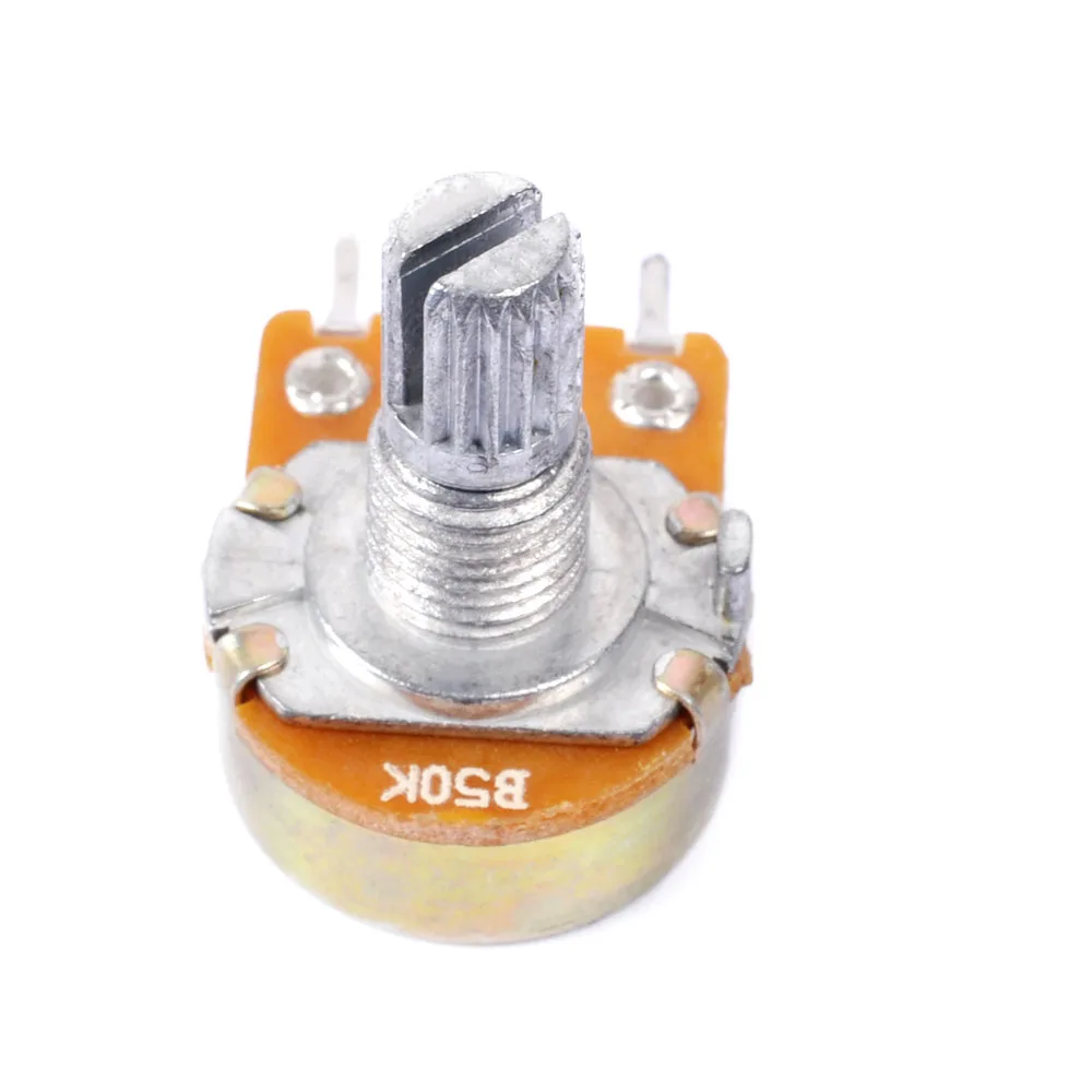5Pcs 50K OHM 3PIN 3 PIN 3 Terminal Linear Taper Rotary Potentiometer ...