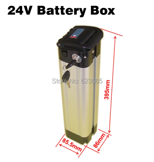 Free shipping Electric bike 24V battery box E bike battery box / case ...