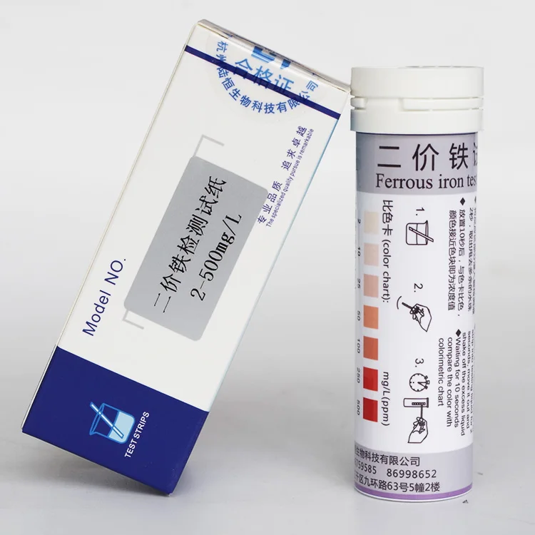 Test-paper-for-Fe-detection-in-electroplating-wastewater-Fe-test-strips ...