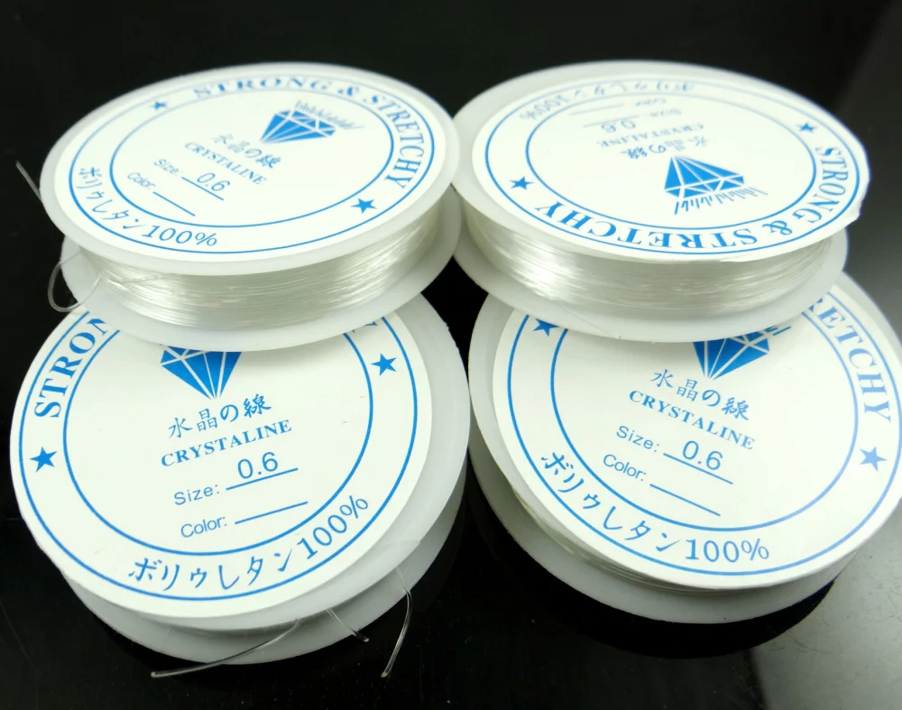 10 Roll Elastic Beading Stretch Cord Wire String Thread Clear ...