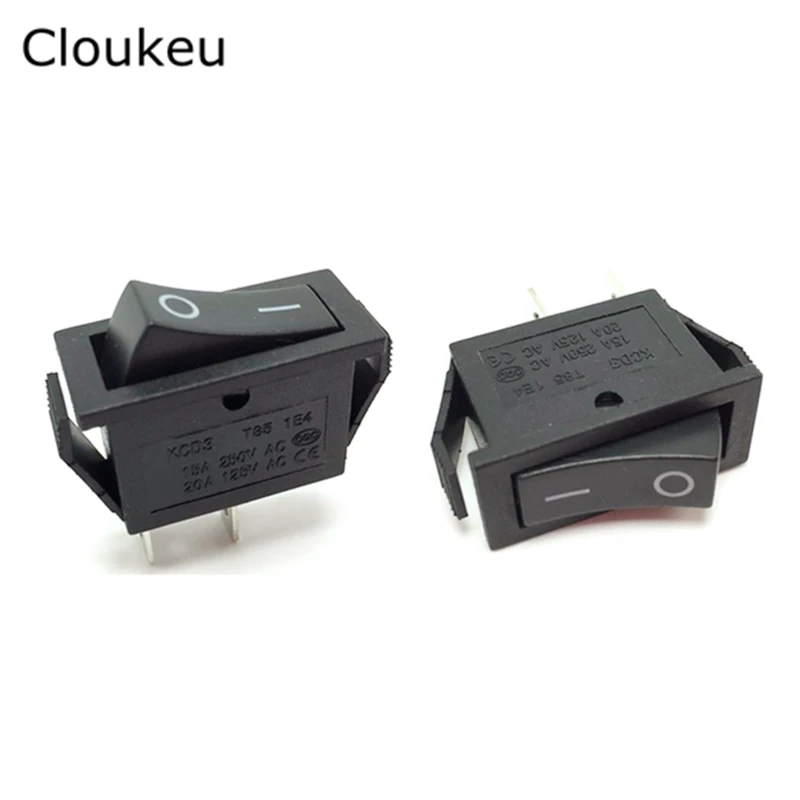 5Pcs-10-28MM-Rocker-Switch-Black-KCD3-101-2Pin-2File-Seesaw-Power ...