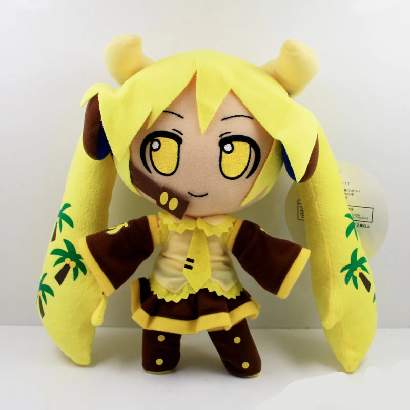 Vocaloid Series Banana Miku Plush Toys 28cm Hatsune Miku For Children ...
