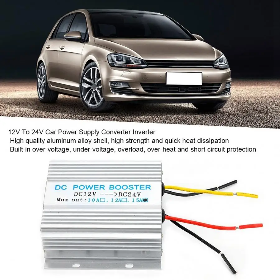 Inversor De Coche De 12v A 24v Fuente De Alimentación De Coche