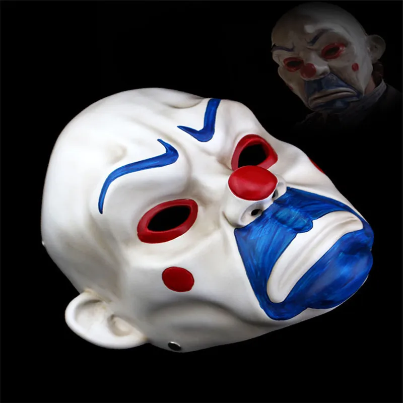 Halloween Resin Joker Dark Knight Prop Cosplay Robber Mask - AllCosplay.com