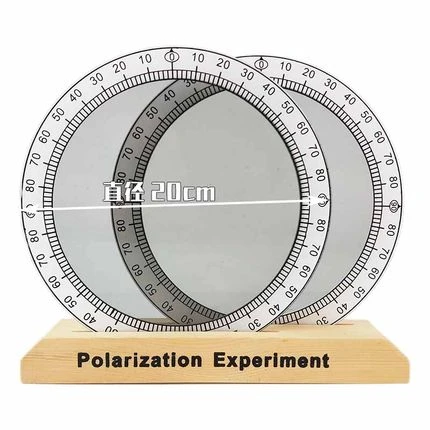 Light Polarization Demonstrator A Pair Of Polarized Plates Diameter 20 ...