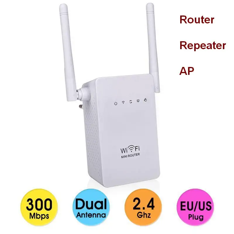 2.4Ghz 300Mbps Wireless WiFi router Repeater Signal Amplifier 802.11N ...