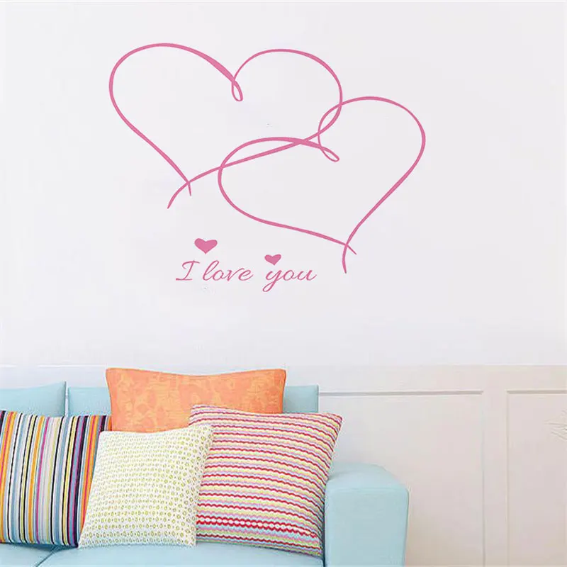 Sevgililer kelimeler geometrik kalp Yaratıcı oyma duvar Oturma odası ...