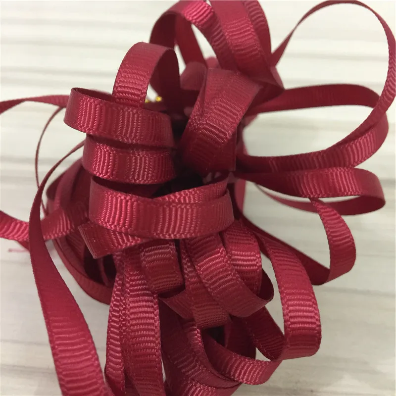10yard Wine Red Grosgrain Ribbon Wedding Decoration DIY Baby Bow Gift ...