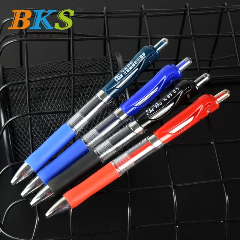 0.5mm classic press spring style gel ink pen with for school office ...