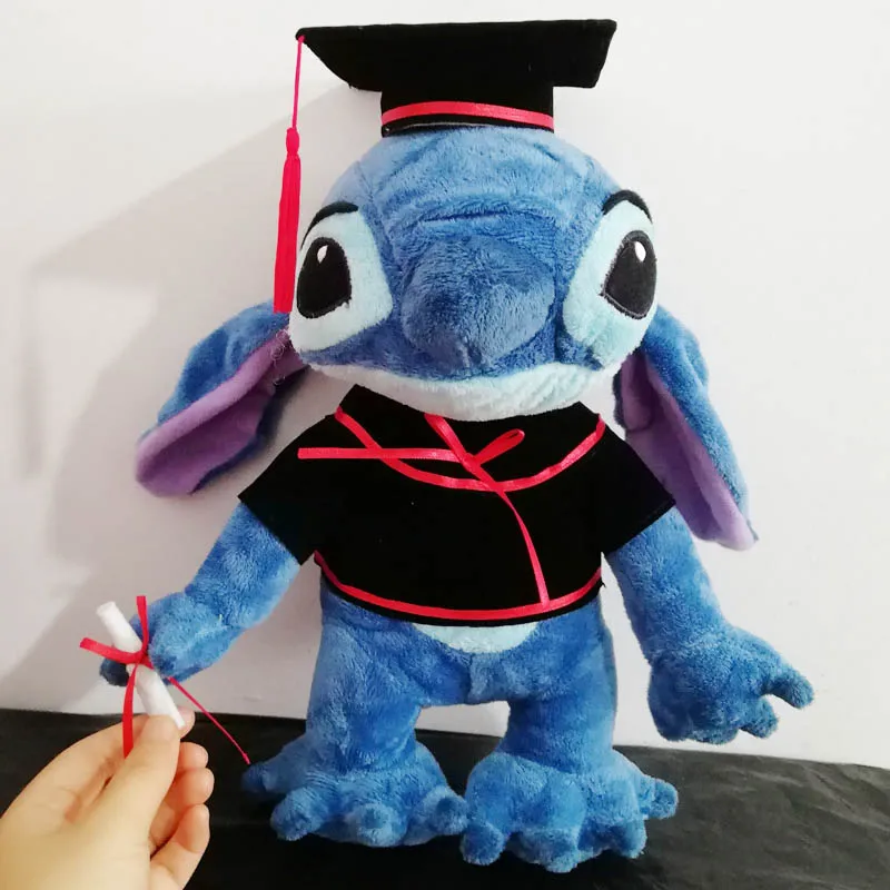25CM Lilo and Stitch Toys 626 Stitch with Graduate Clothes Cosplay ...