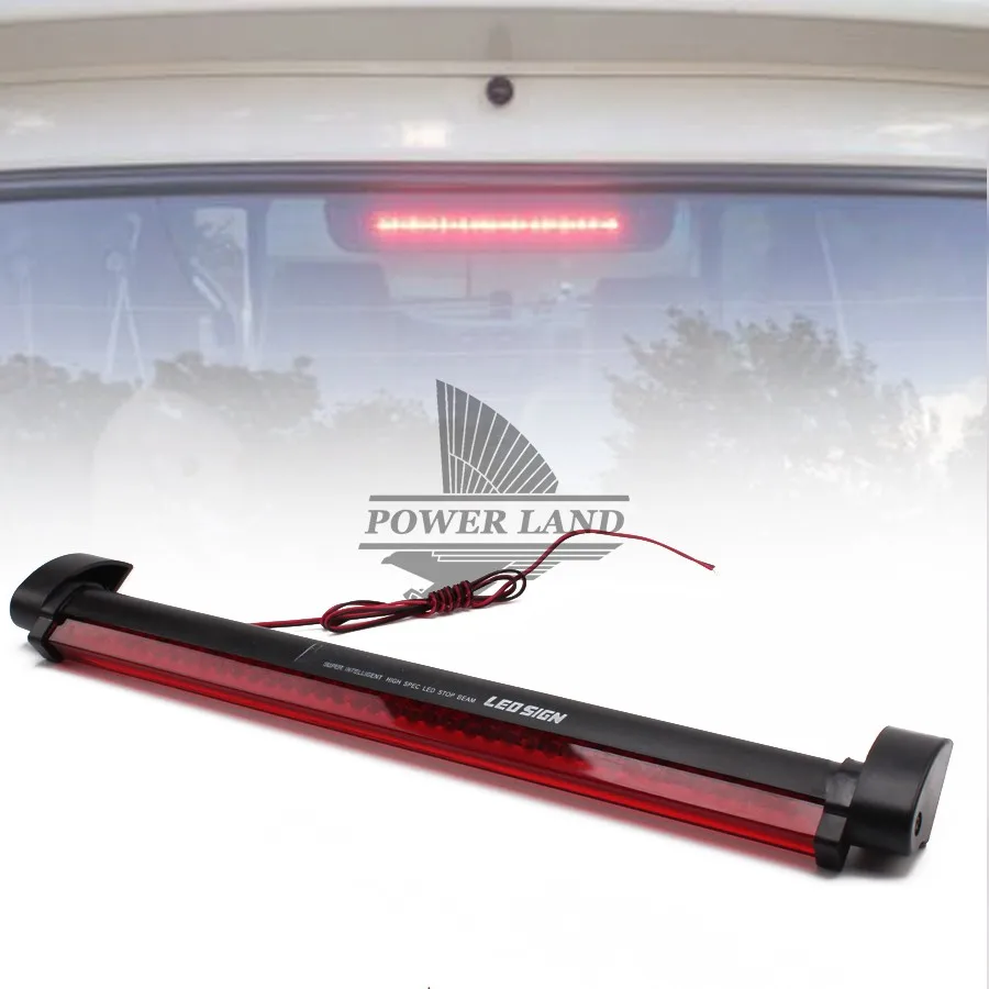 Universal 34CM 40LED Car Brake Tail Light Red Pad DC 12V Adhesive ...