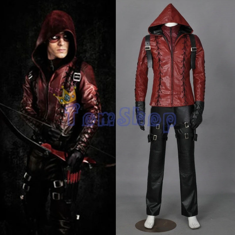 Green Arrow Season 3 Arsenal Roy Harper Cosplay Red Battleframe Uniform ...