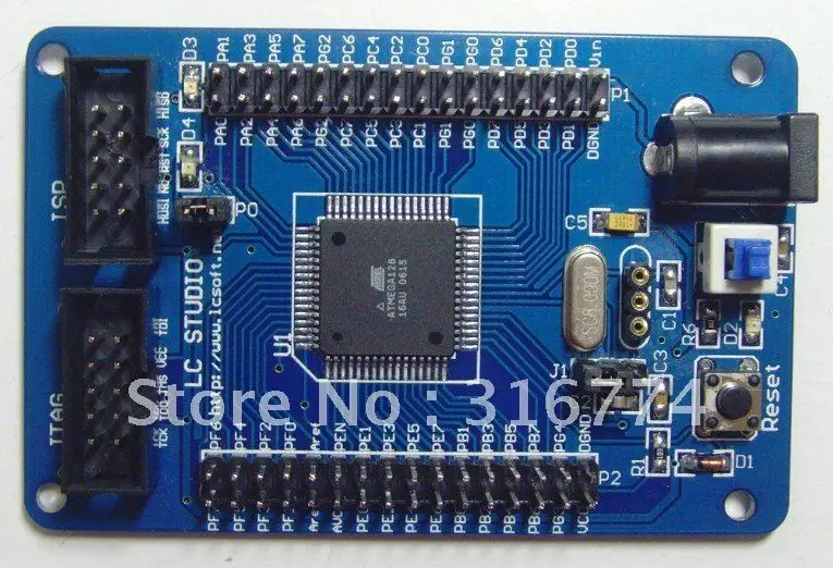 Free shipping ATMEL ATMega128A ATMega128 AVR Development Board +Code on Aliexpress.com | Alibaba ...