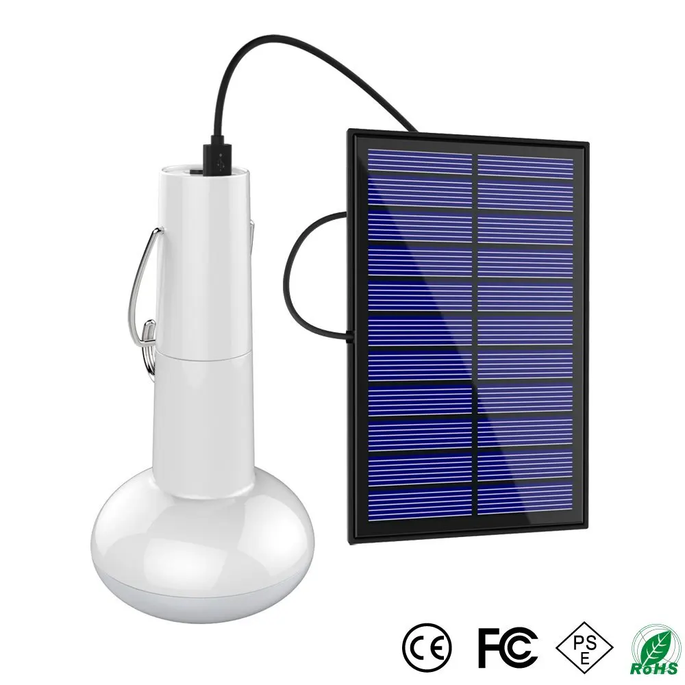 Solar Light Bulb Portable Solar Powered Led Light Bulb Lamp With ...