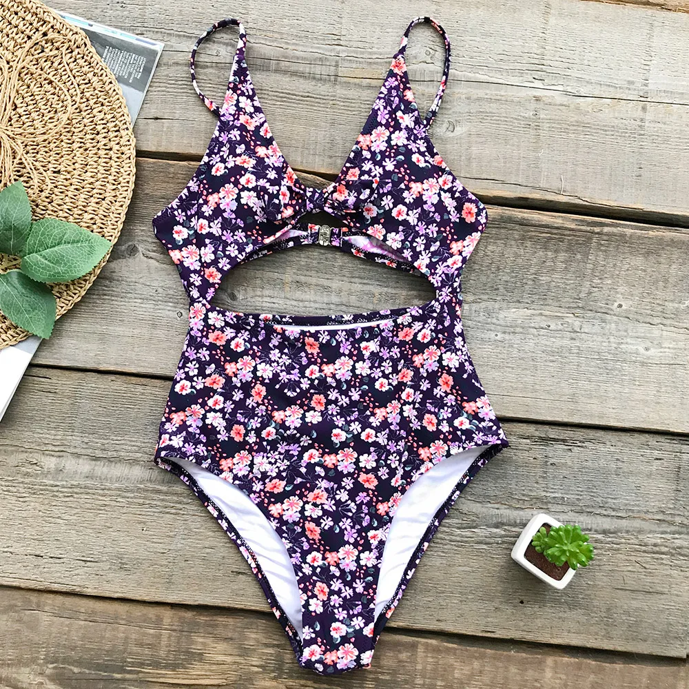 Cupshe Endlessly Alluring Bowknot One Piece Cutout Swimsuit Sexy Bikini