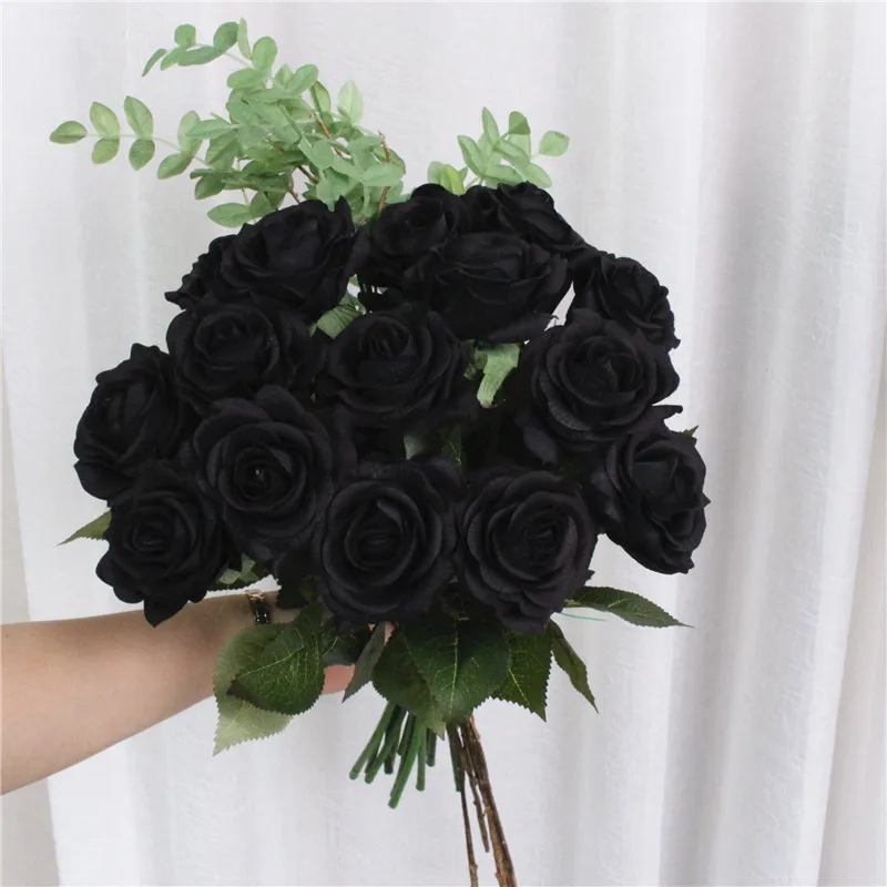 Real Black Roses Bouquet