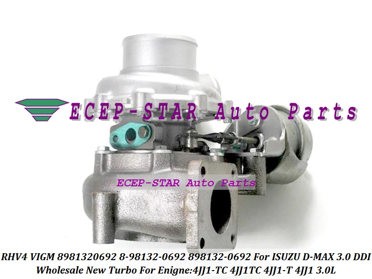 Турбокомпрессор RHV4 VIGM 8981320692 8-98132-0692 898132-0692 для ISUZU ...