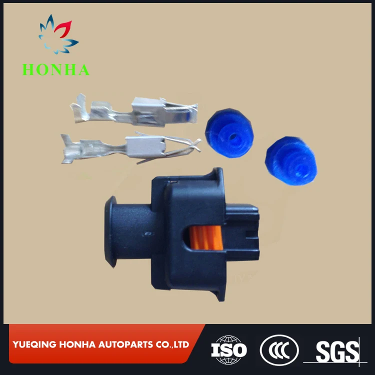 2 Pin/way Female Diesel Common Rail Injector Plug Socket Electric ...