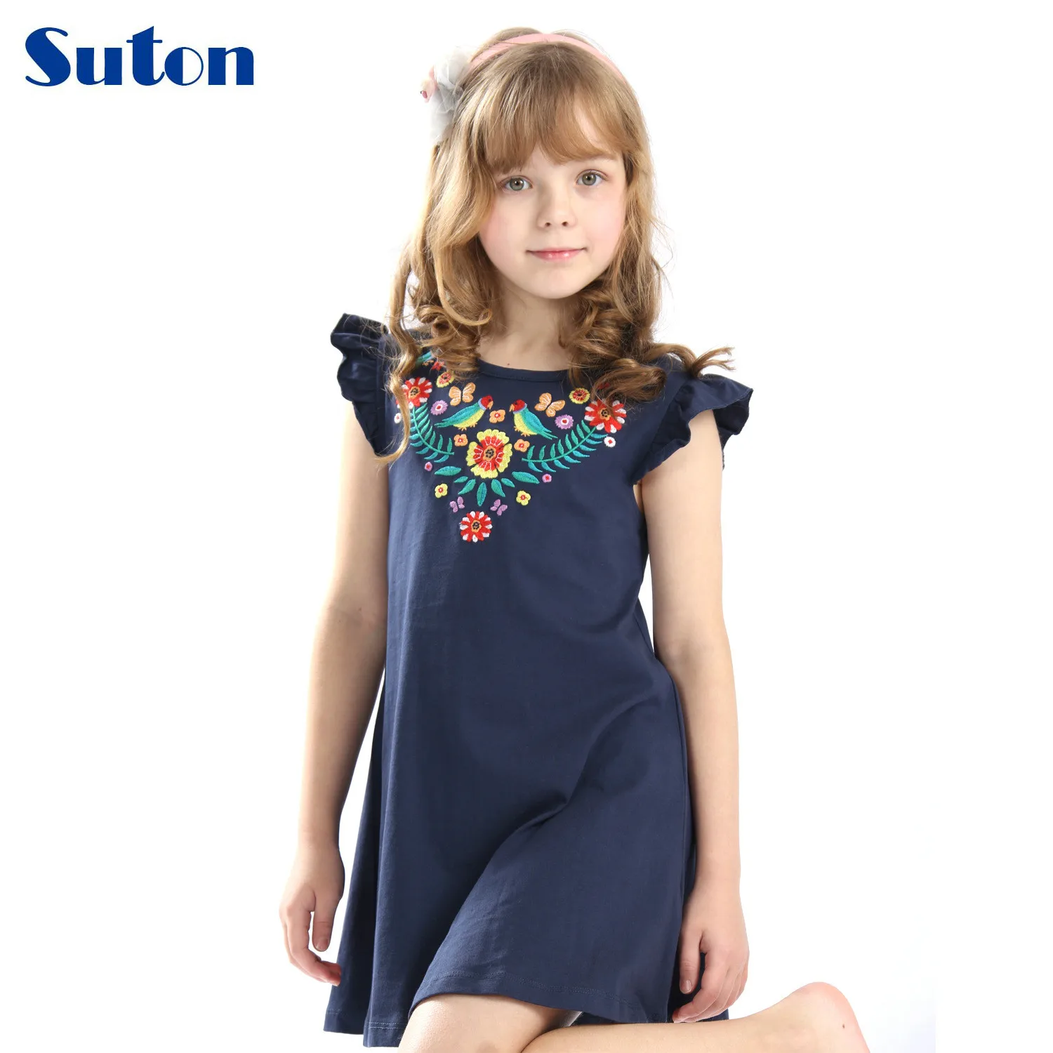 Suton 2018 Girls Summer New Children's Clothing Europe and America ...