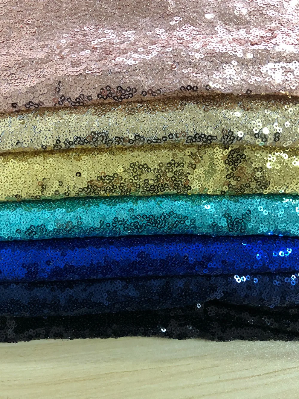 Mylb 1 mt/teile Stickerei Pailletten Stoff Material Gold Silber Sparkly ...