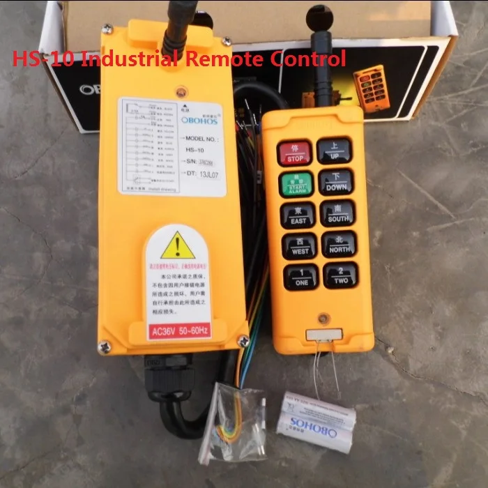 220 V obohos hs 10 industrial Control remoto. Crane transmisor (1 unids transmisor y 1 unids ...
