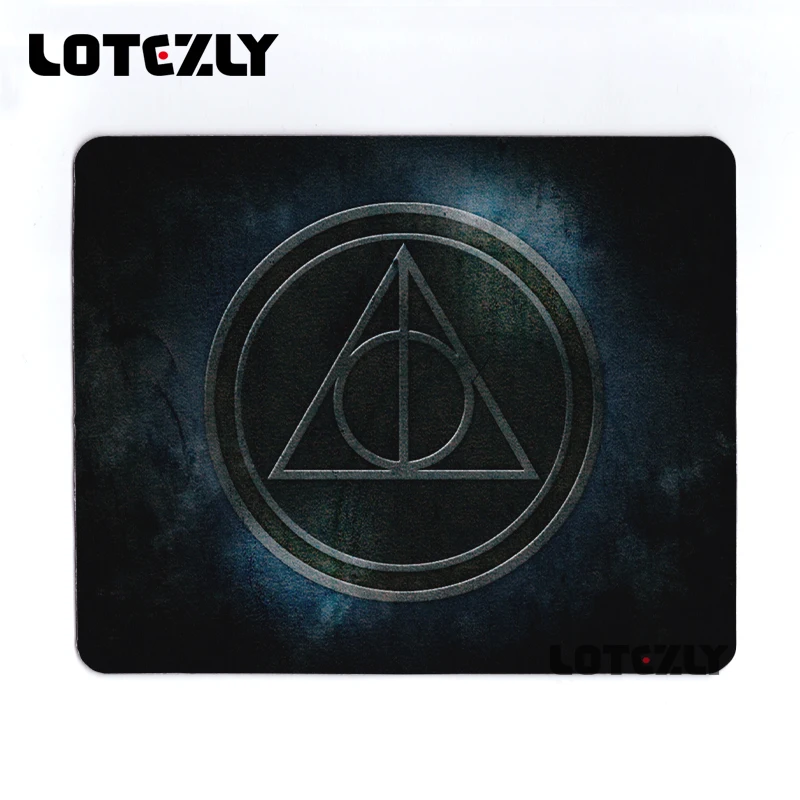 Custom DIY Cool Harry Potter Black Logo Desktop Pad Mousepads Optical ...