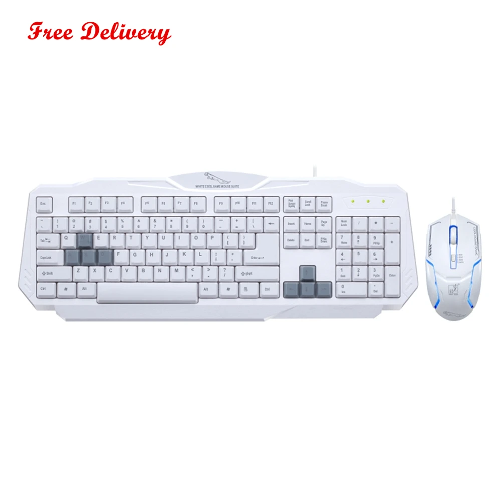 Gaming Keyboard Mouse Suit 4 DPI Adjustable Switching function USB ...