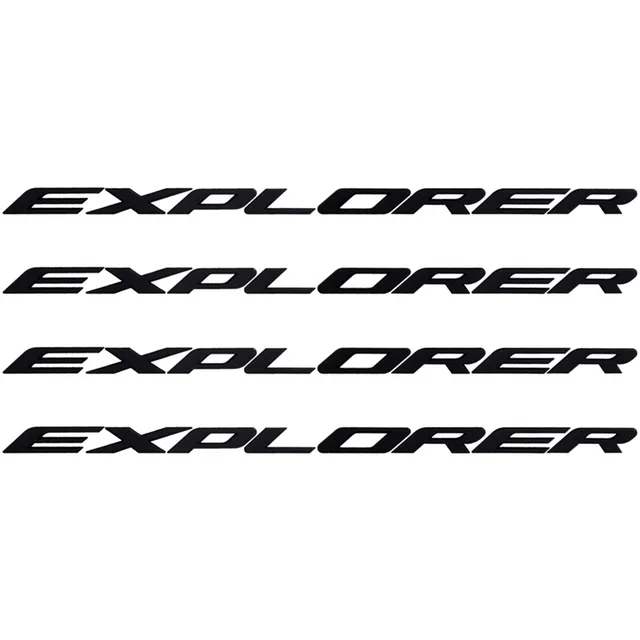1pcs 3D Car Sticker for Ford EXPLORER Letters Logo Emblem Cover ...