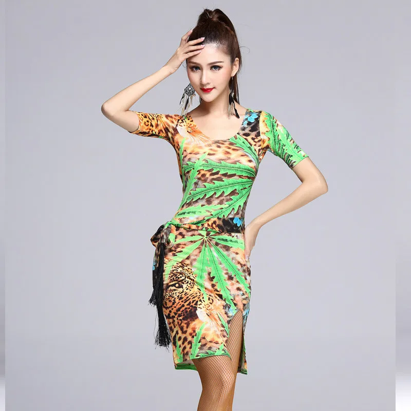 New Arrival Adult Latin Dance Costumes Simple Comfortable Short sleeved ...