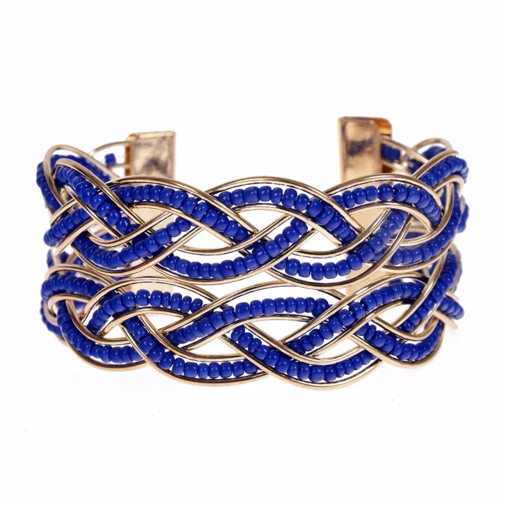 PINKSEE Simple Bangle New Fashionable Bead Adjustable Cuff Bracelet ...