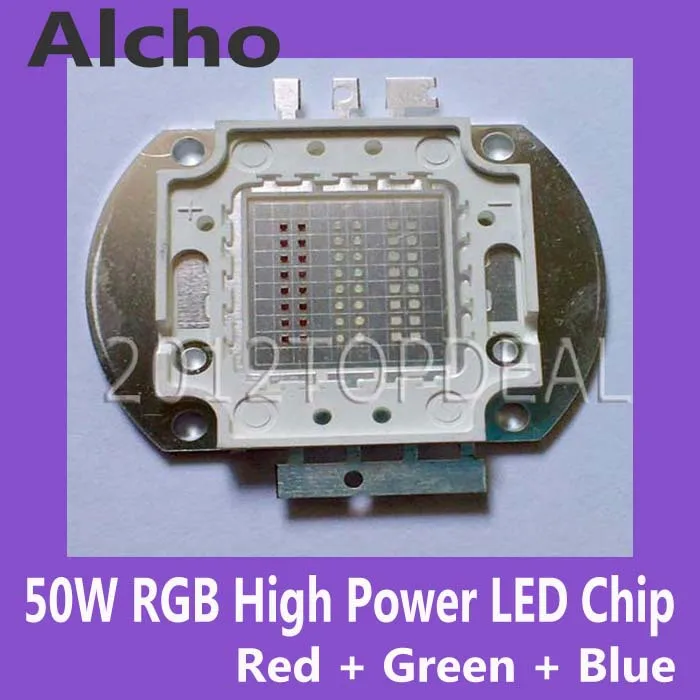 50W RGB High Power LED Chip Full Color lamp light Bright 16 (Red ...