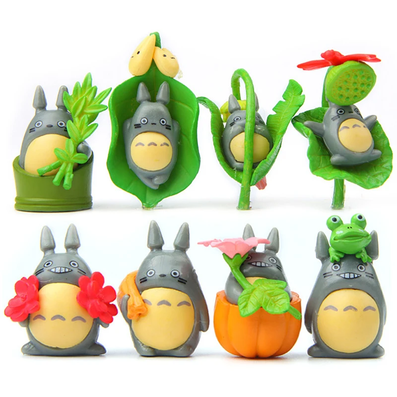 8pcs/set Studio Ghibli My Neighbor Totoro Figure Hayao Miyazaki Have ...
