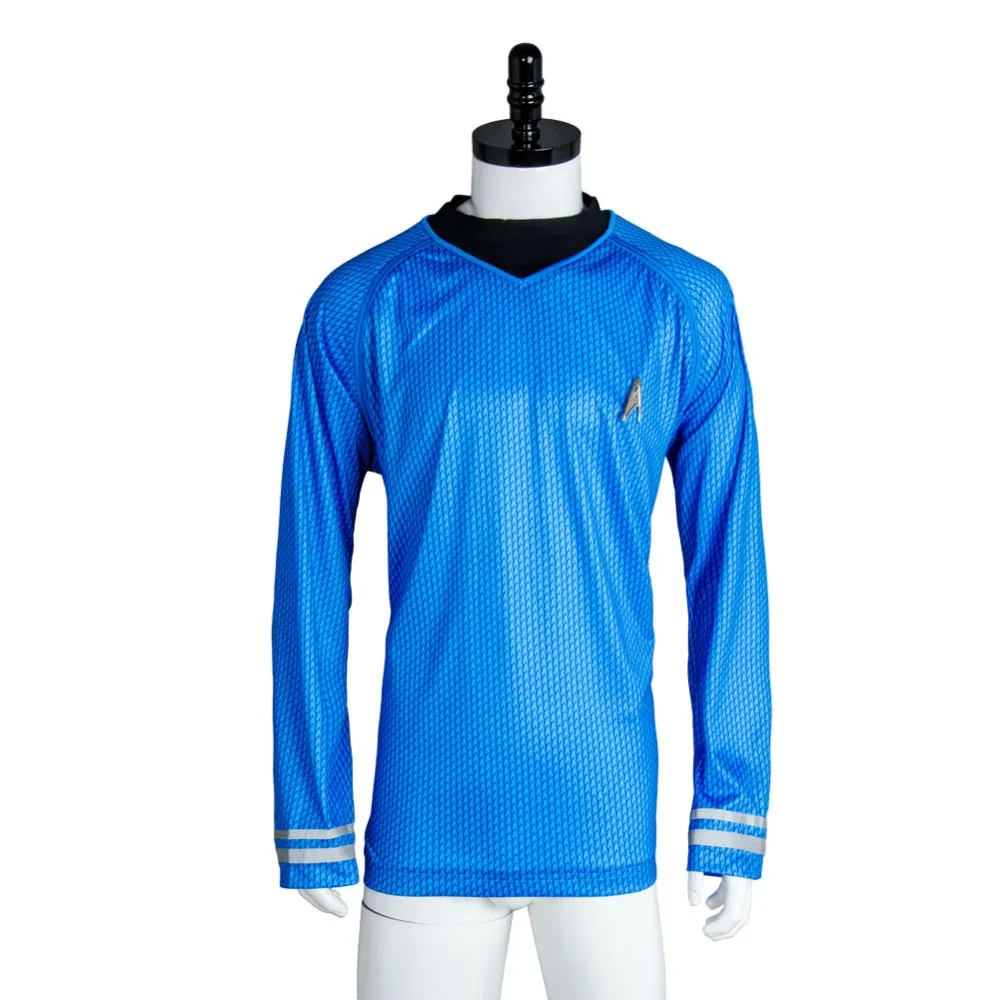 Star Trek Series Captain Kirk O-Neck Knit Shirt Cosplay Costume For Men ...