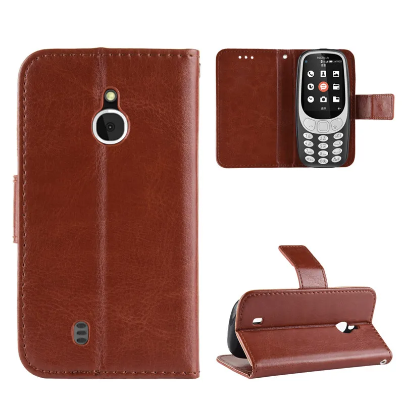 For Nokia 3310 3g Ta 1022 Case Luxury Leather Flip Wallet Phone Case