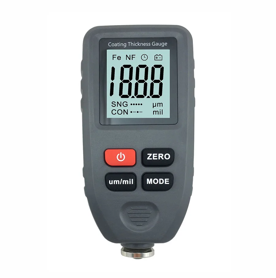 Ct-100 2 In 1 Lcd Digital Coating Thickness Gauge Meter Paint Thickness ...