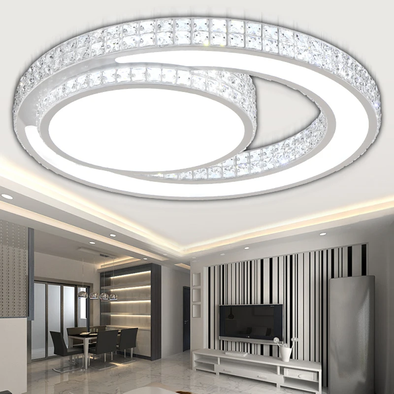 Modern led Crystal Ceiling Lights for Living Room bedroom foyer ...