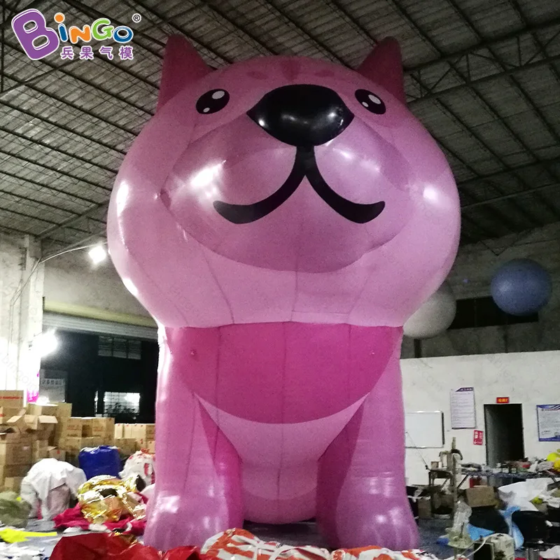 Free Shipping 8x5x7m Giant Inflatable Pink Dog For Display Lovely Blow ...