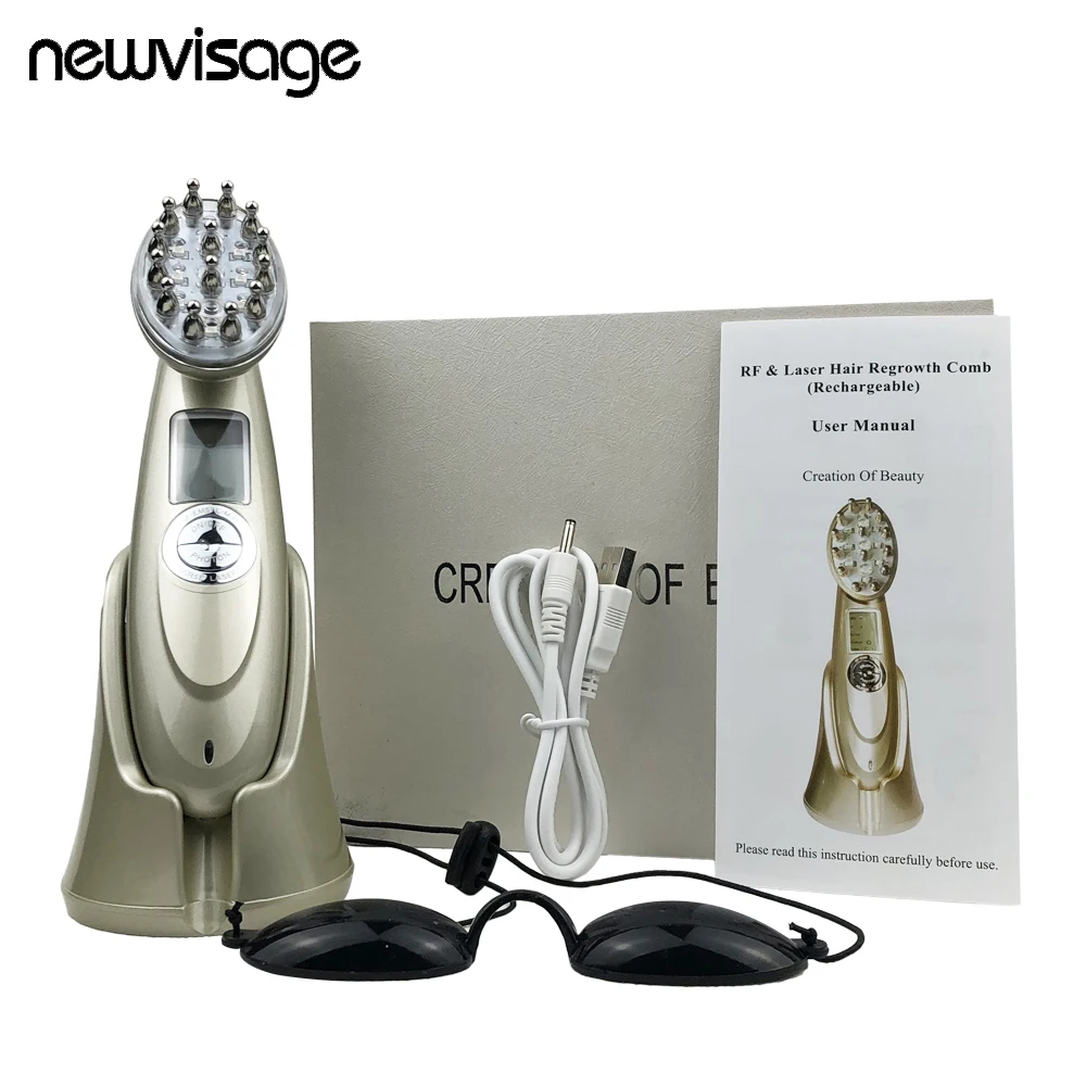 Electric Scalp Massage Machine EMS RF Hair Care Device Laser Hair ...