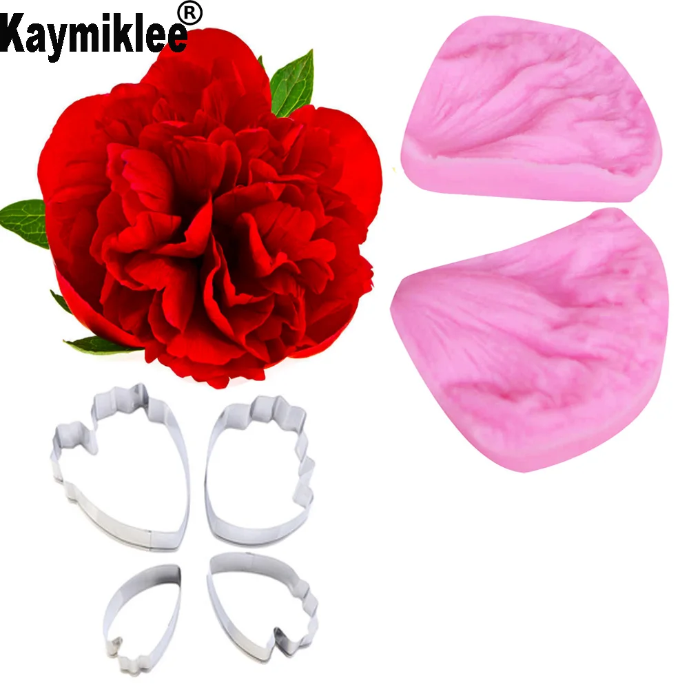 Flower Silicone Petal Cake Molds Cutters | Petal Flower Cake Decorating ...