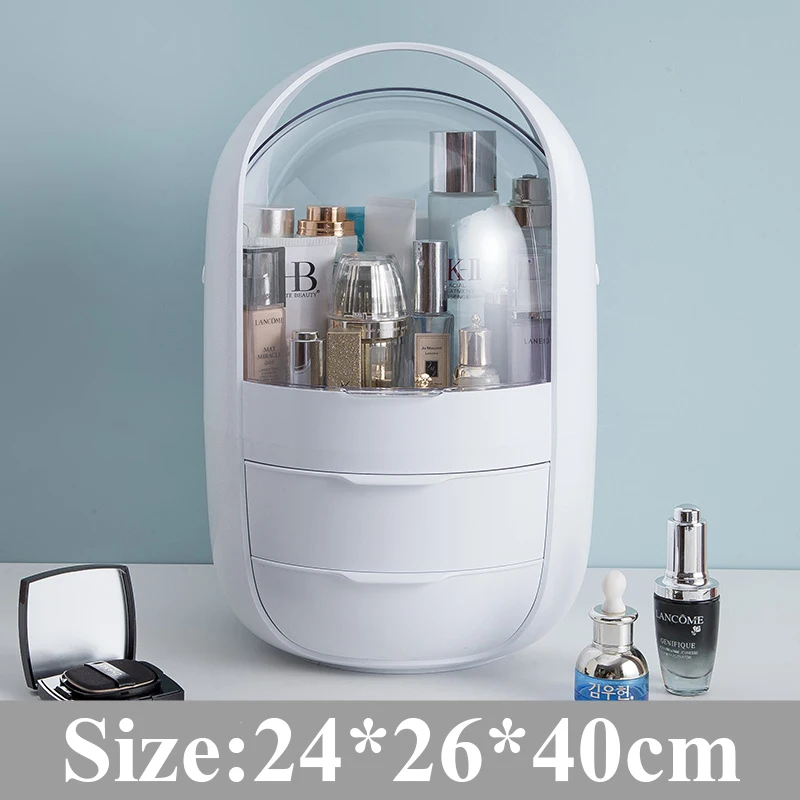 Transparent Cosmetic Organizer Creative Makeup Storage Box Portable ...
