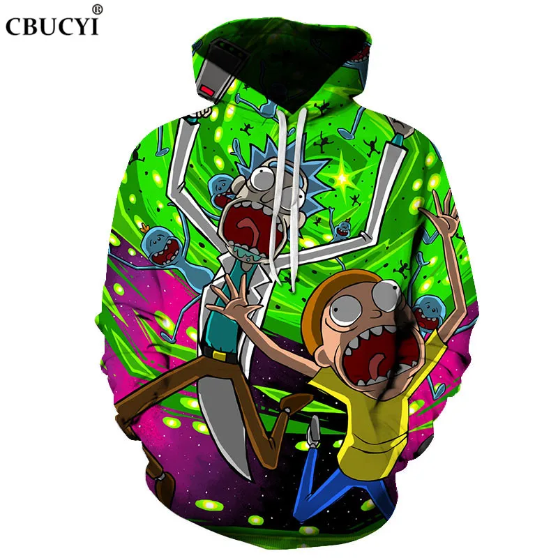 Rick And Morty Hoodie Mens 3d Sweatshirt Brand Hoodie Comic Casual