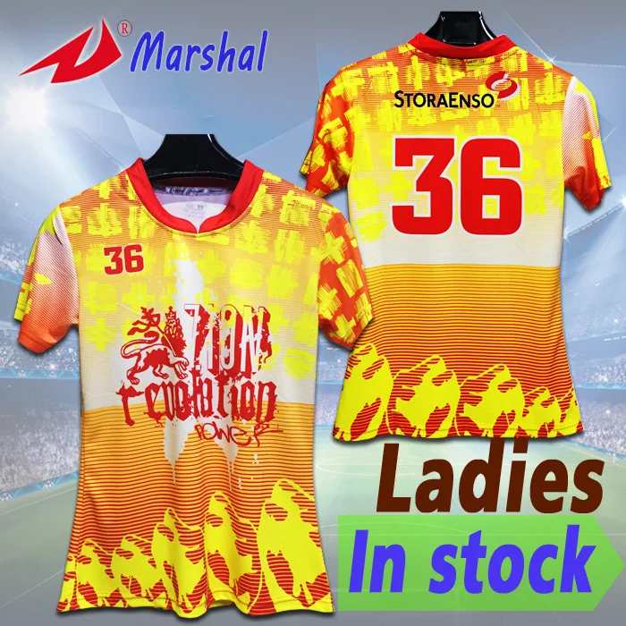 Newest Yellow Color Soccer Jersey Design Football Shirts Kits ...