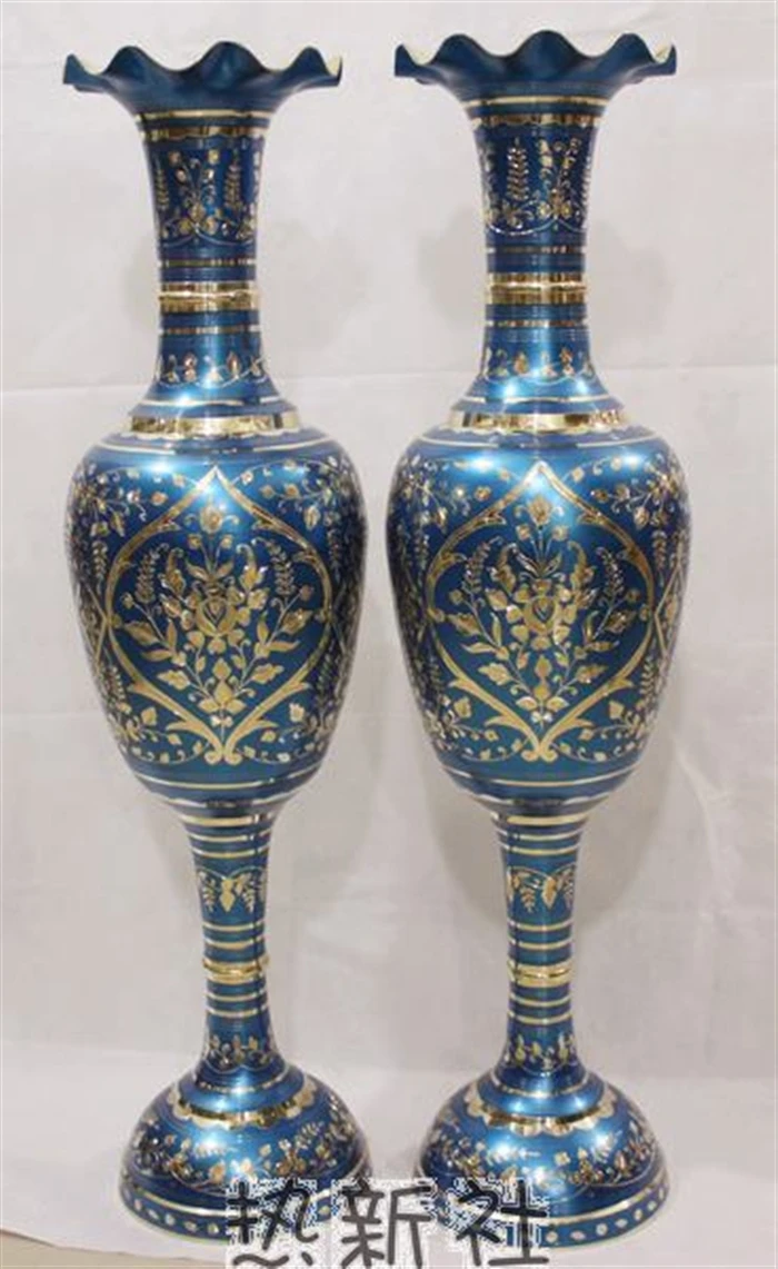Pakistan Pakistan Arts And Crafts Import Bronze Vase Bronze 1m Gold ...