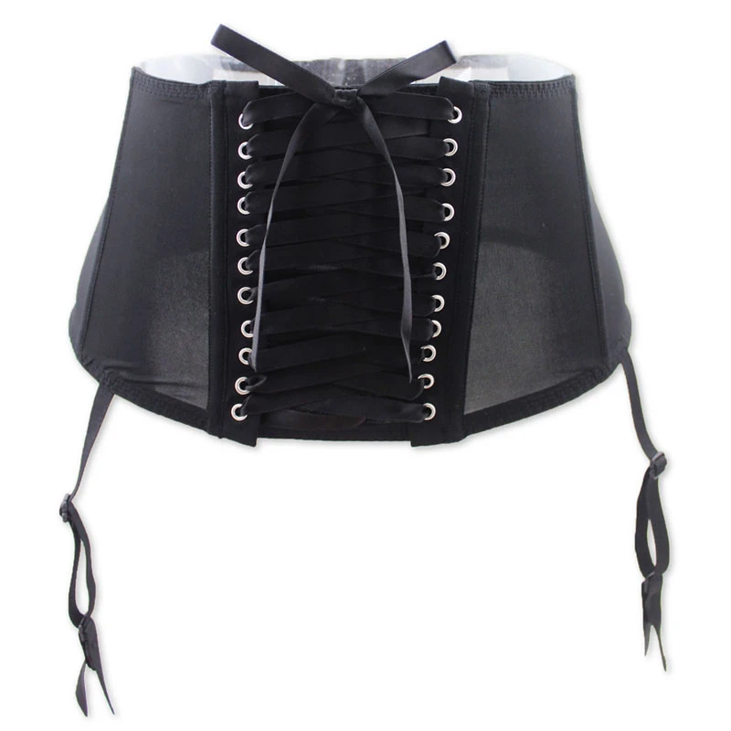 Bandage Garter Belts Women Black High Waist Suspenders for Stockings ...
