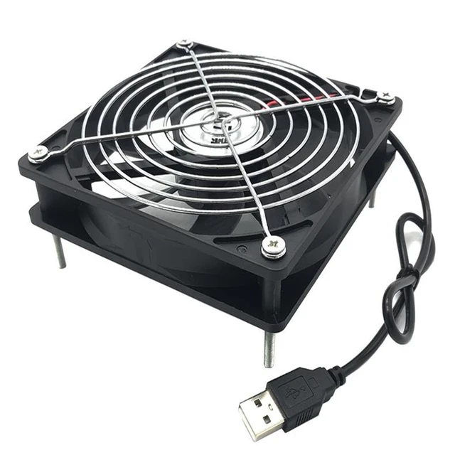 USB computer chassis fan router set-top box DIY 5CV cooling fan 12cm ...