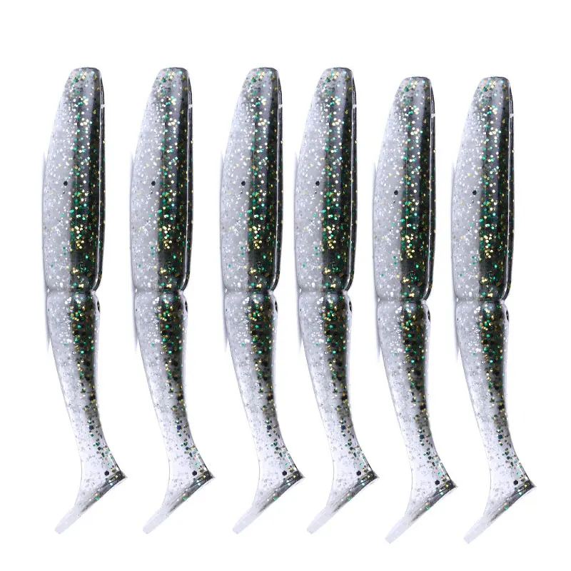 5PCS/Lot 10cm Wobblers Fishing Lures Easy Shiner Swimbait Silicone Soft ...