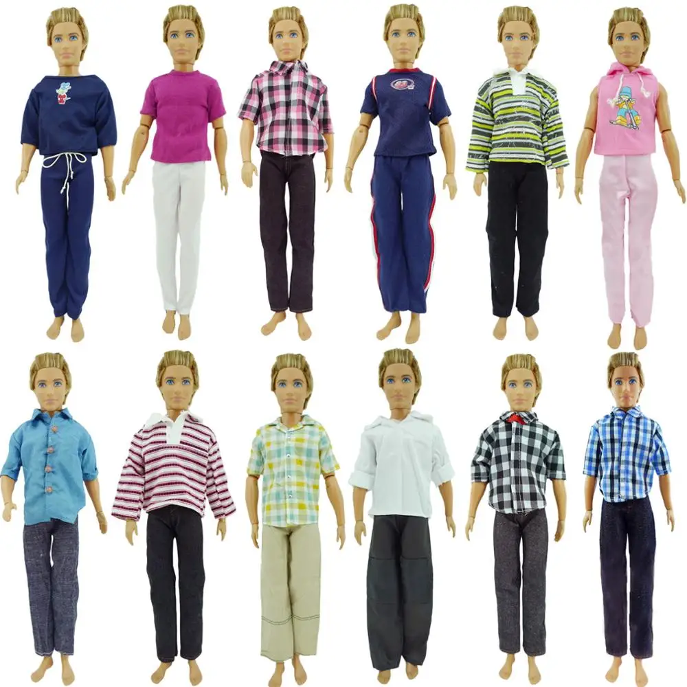 Randomly Pick 3 Pcs Men Fashion Outfits Mixed Style Shirt Trousers ...