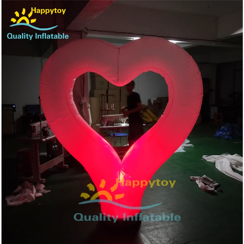 Inflatable Decorative Led Lighting Love Inflatable Heart Shaped Led ...